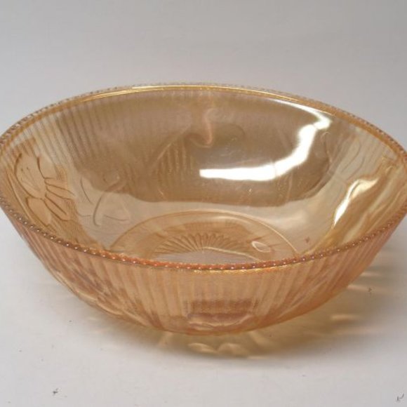 Depession Glass | Dining | Jeannette Depression Glass Iridescent Iris ...